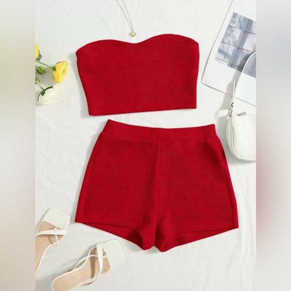 SHEIN | Dresses | Red Matched Set | Poshmark